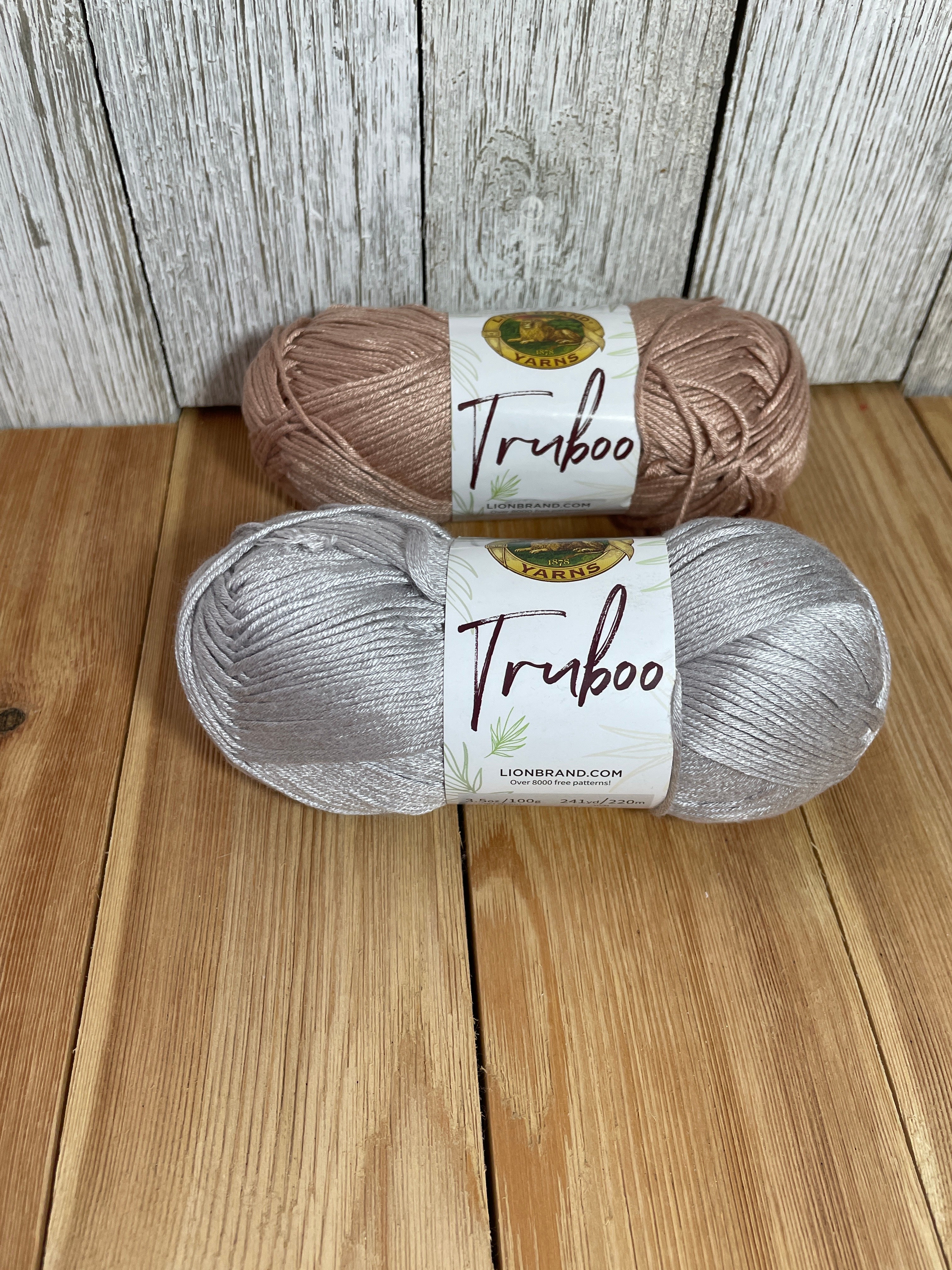 Lion Brand Truboo 100% Bamboo Yarn Silver Tan (U PIC COLOR) – Destash Co.